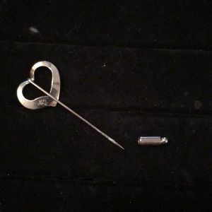 Jewelry | Vintage Sterling Silver Heart Shaped Stick Pin | Poshmark